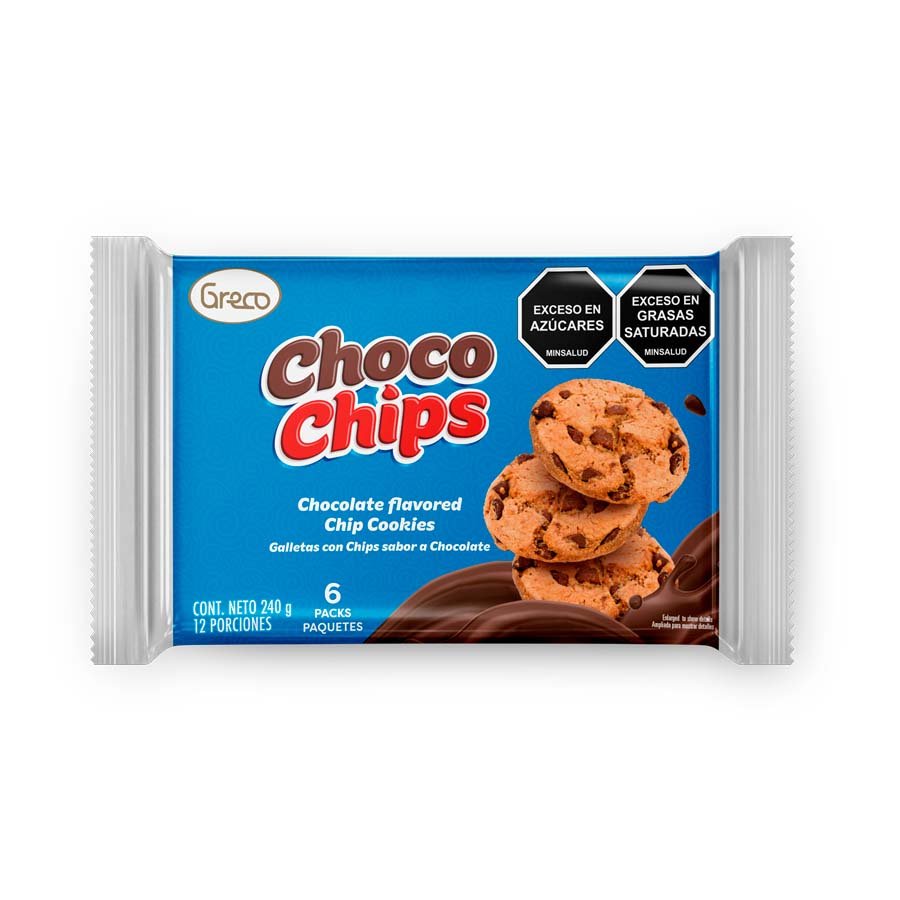 Galletas Choco chips 240 g – Greco